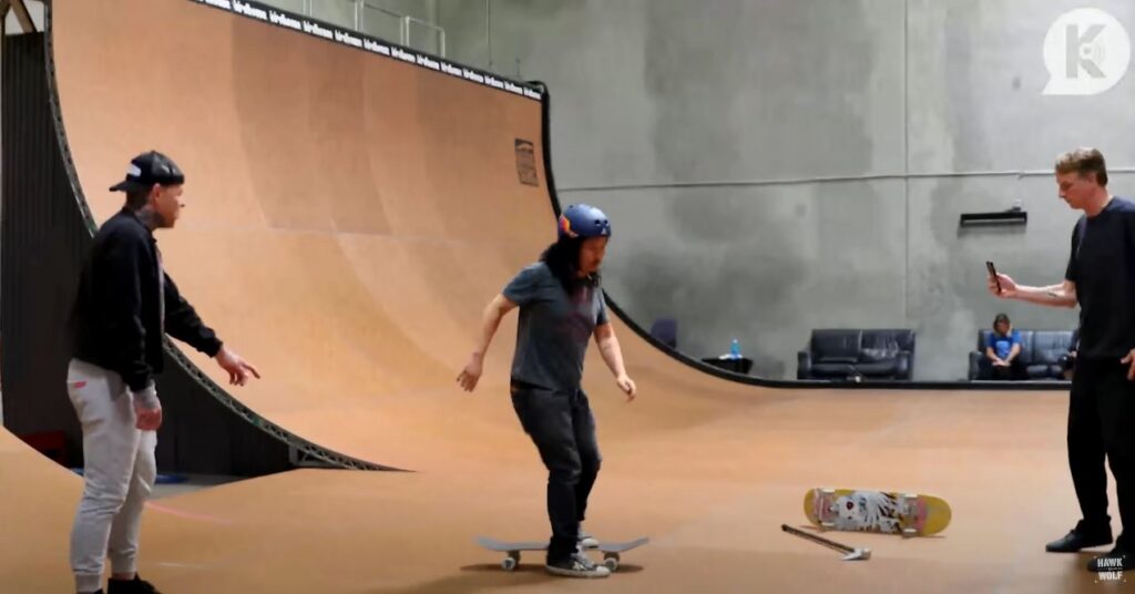 Comedian Bobby Lee Takes a Hilarious Spin on Skateboarding w/ Tony Hawk ...